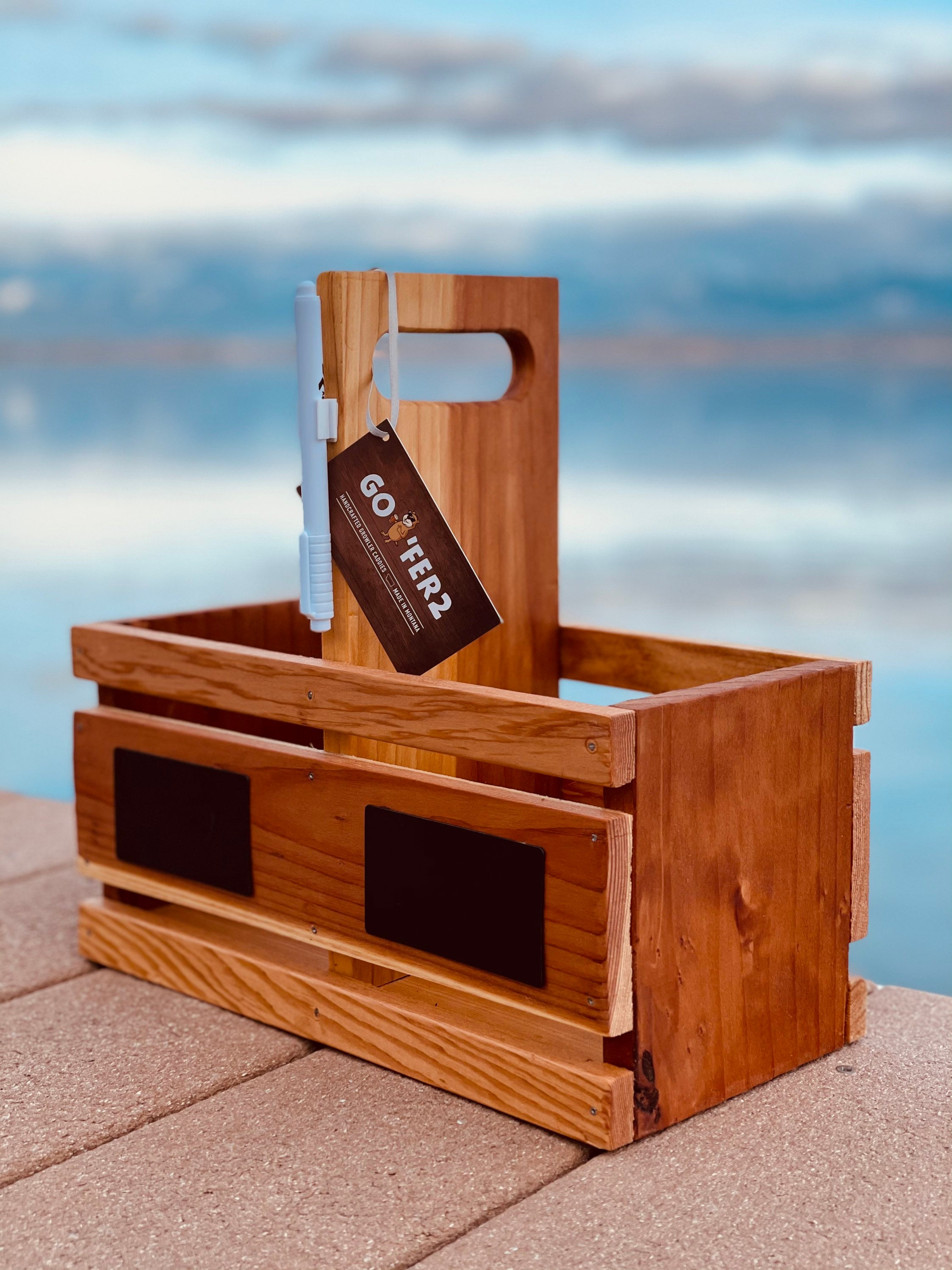 Handcrafted Beverage Caddy - Etsy