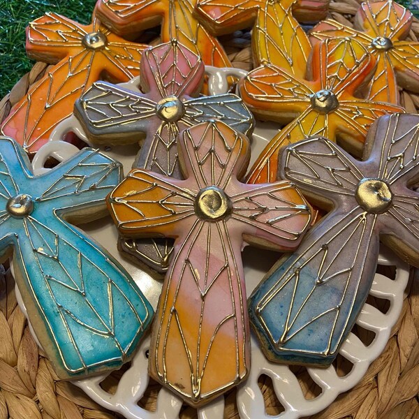 Cross Sugar Cookies - Etsy