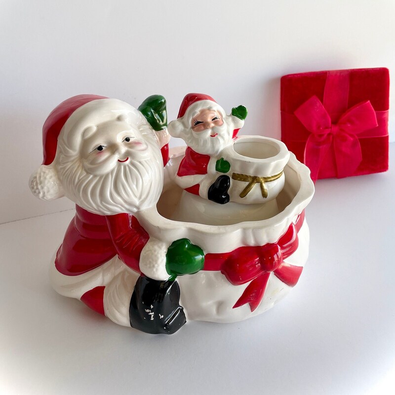 Ceramic Santa - Etsy