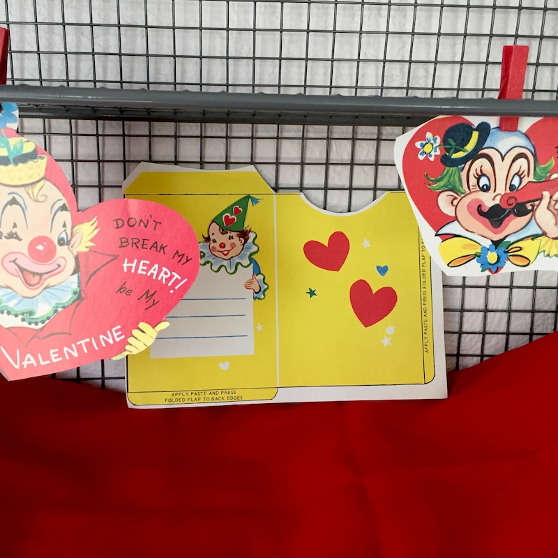 Valentine Clowns - Etsy