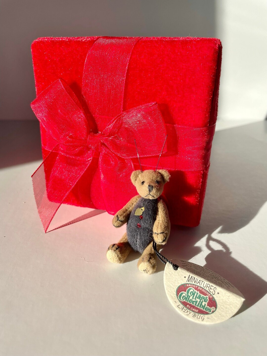 Vintage Ganz Cottage Collectibles Miniature Ladybug Bear - Etsy