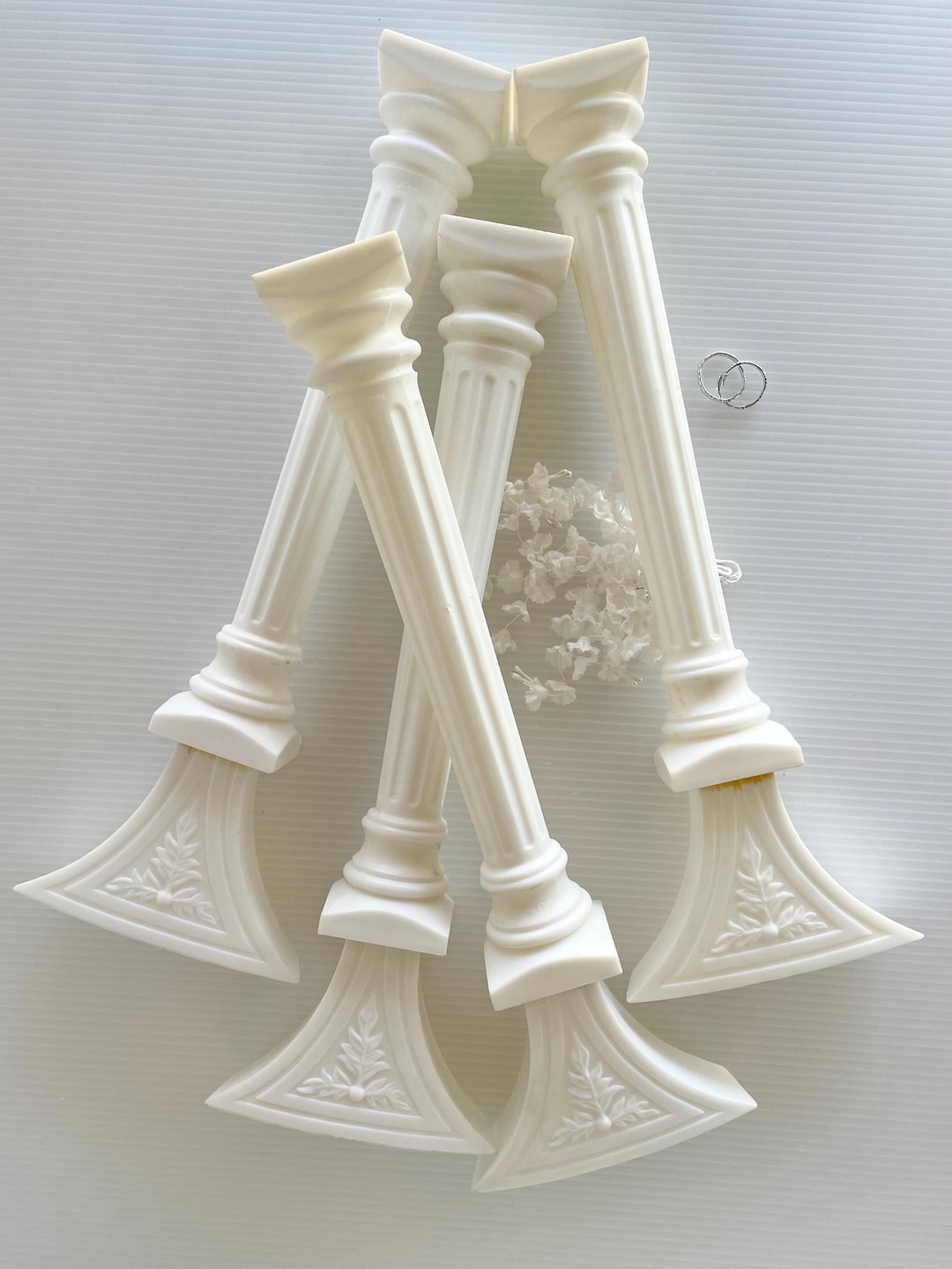 Vintage Wilton Cake Columns: Roman Arched Pillars, Extra Tall 1970s Decor - Etsy