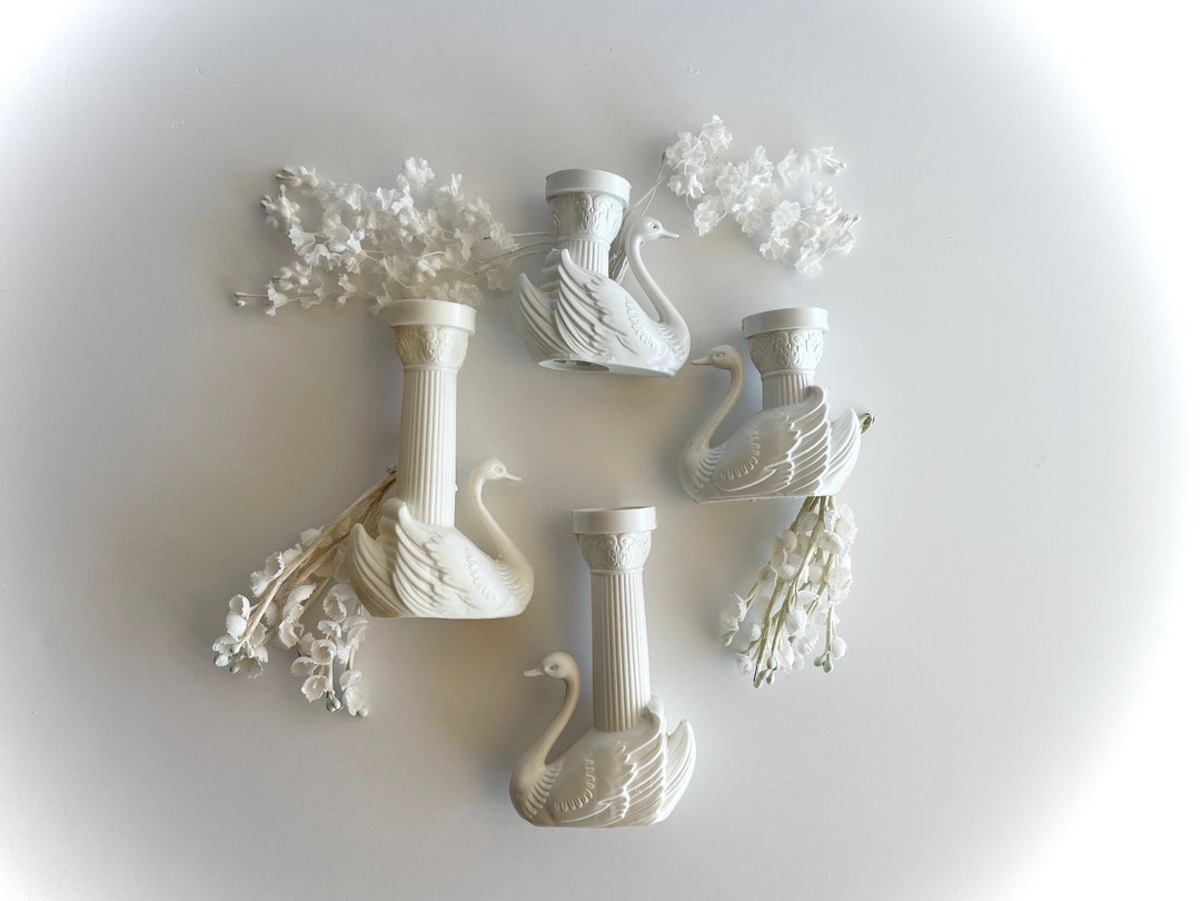 Vintage Wilton Swan Pillars Pair of Wedding Cake Columns, Tiers, Trims ...