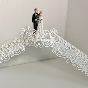 Vintage Wilton Filigree Bridge and Stairway Wedding Cake Topper ...