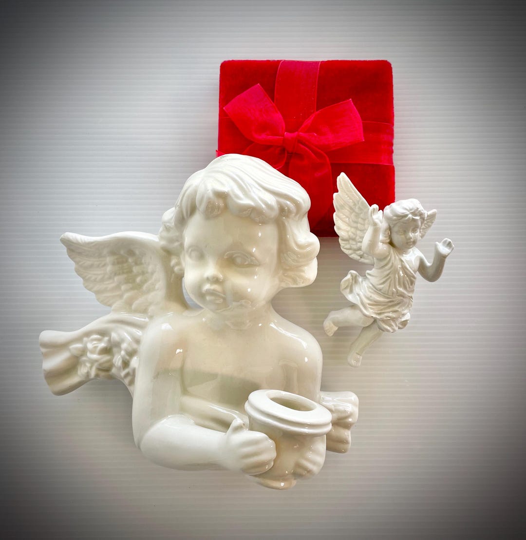 Vintage Ceramic Cupid, Cherub, Valentine's Day, Wedding Angel; Scioto ...