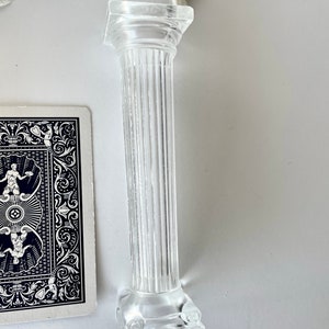 5 Inch OR 3 Inch Clear Vintage Wilton Wedding Cake Pillars Fancy ...