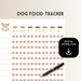 Dog Food Tracker 12 Week Household Dog Food Chart for Couples, Dog ...