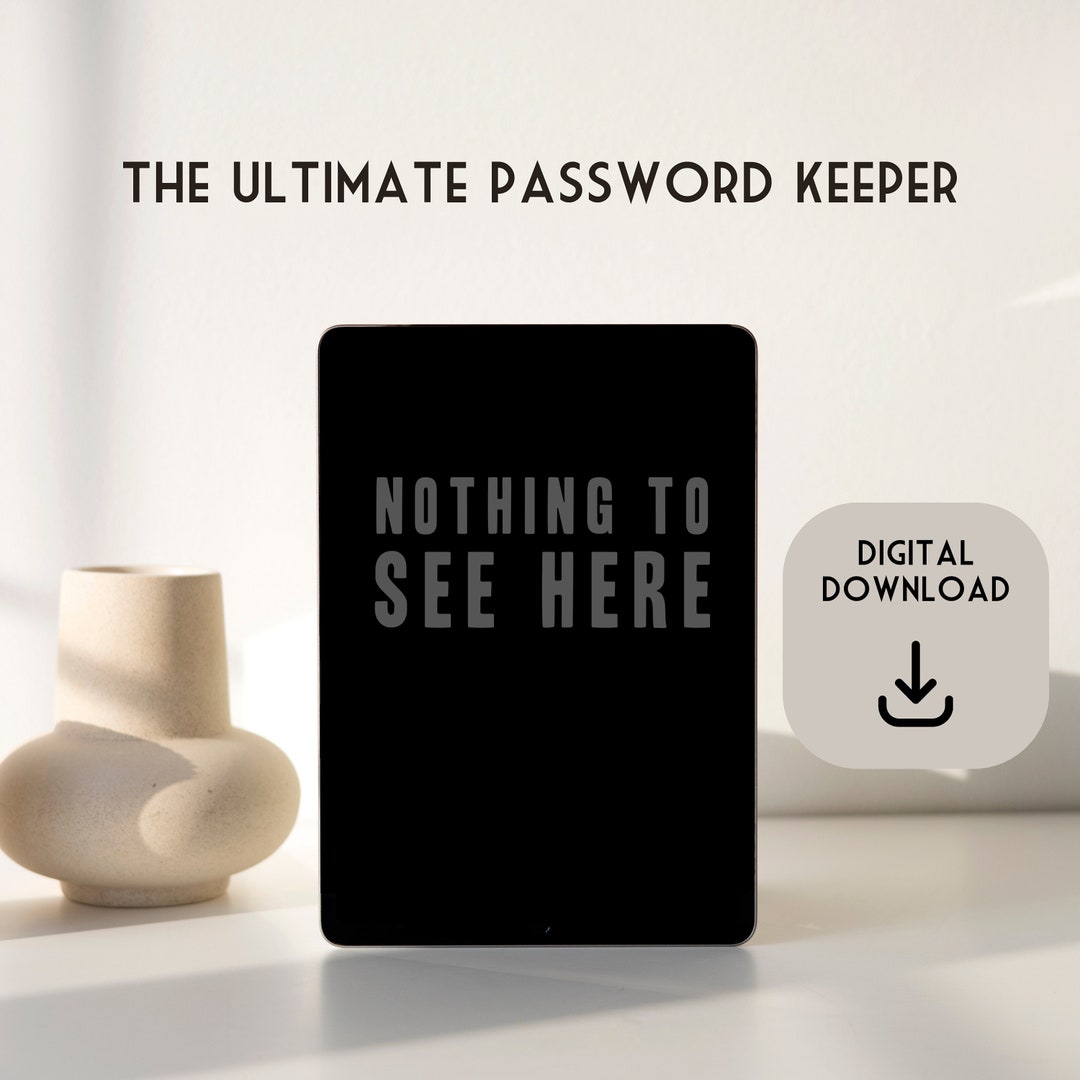 Nothing to See Here | Password Book, Password Tracker, Username Keeper ...