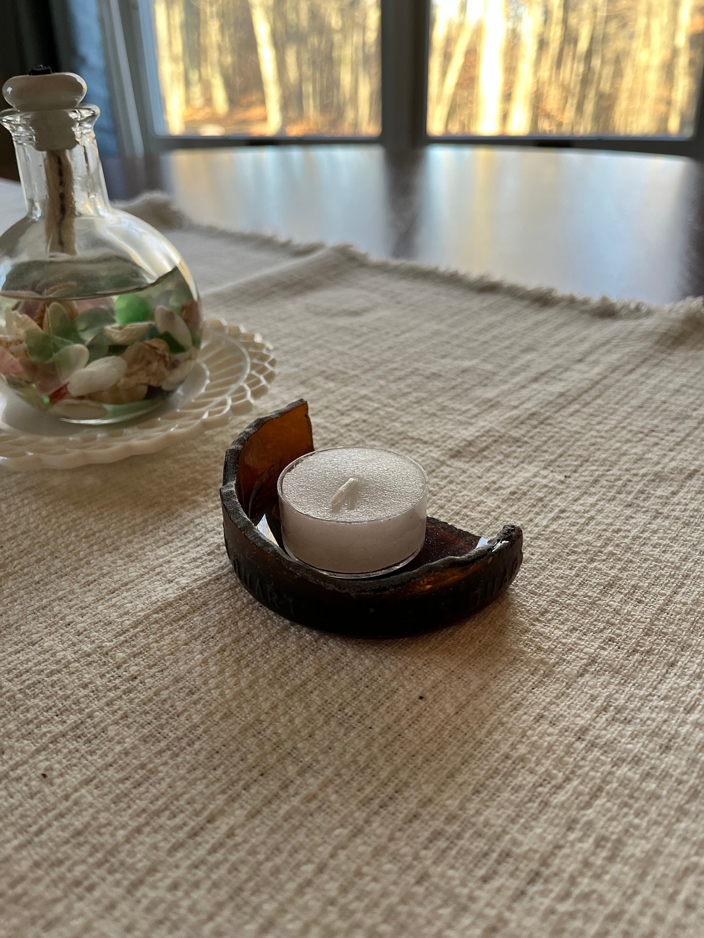 Sea Glass Beach Candle/beach Glass Candle/maine Sea Glass - Etsy