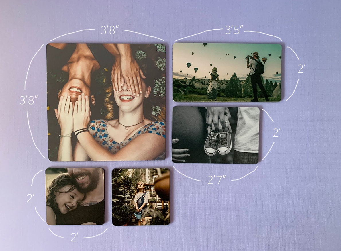 Sameday Delivery Custom Photo Magnets Square Photo Magnets Personalized ...