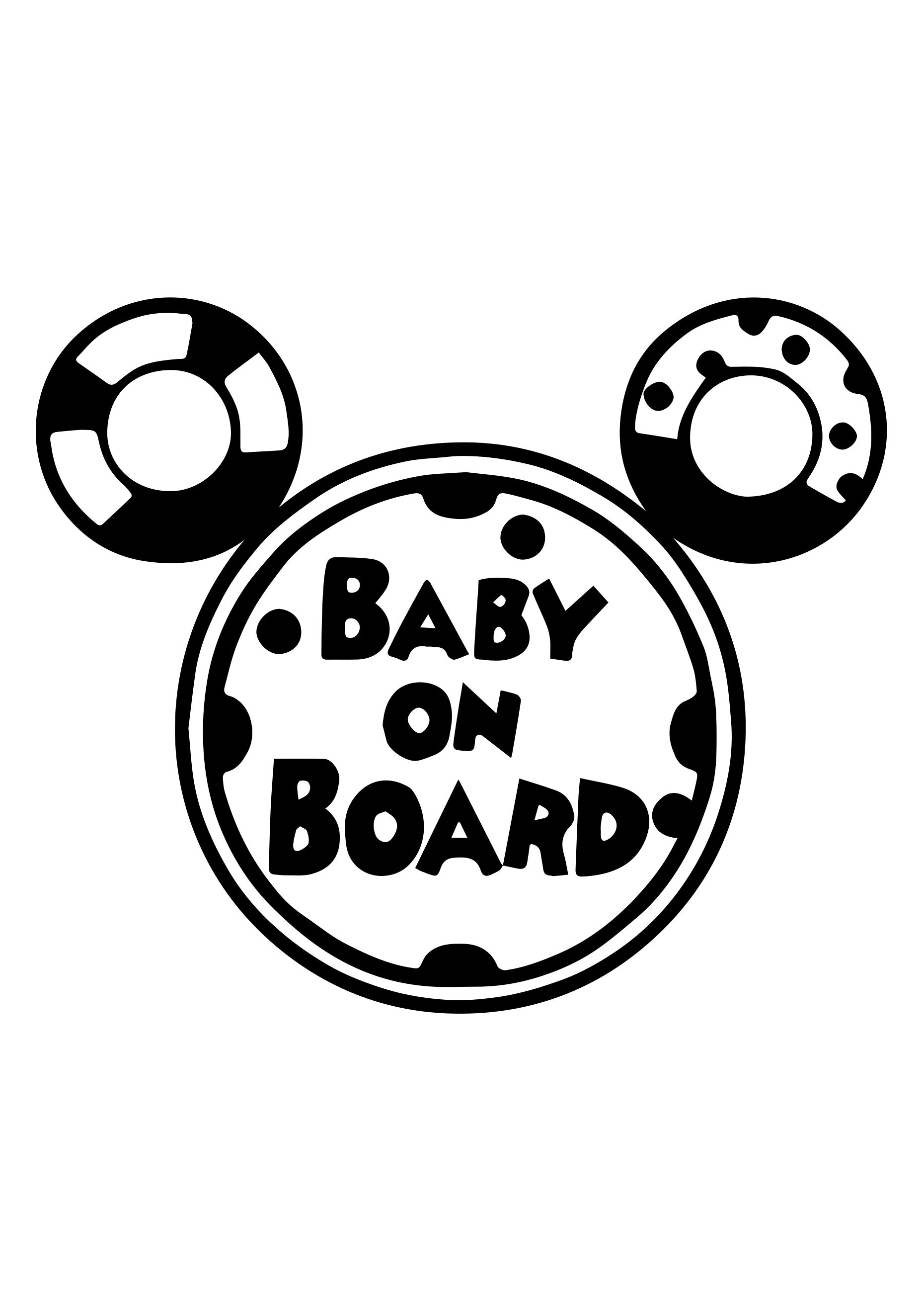 Disney Baby on Board Decals multiple - Etsy