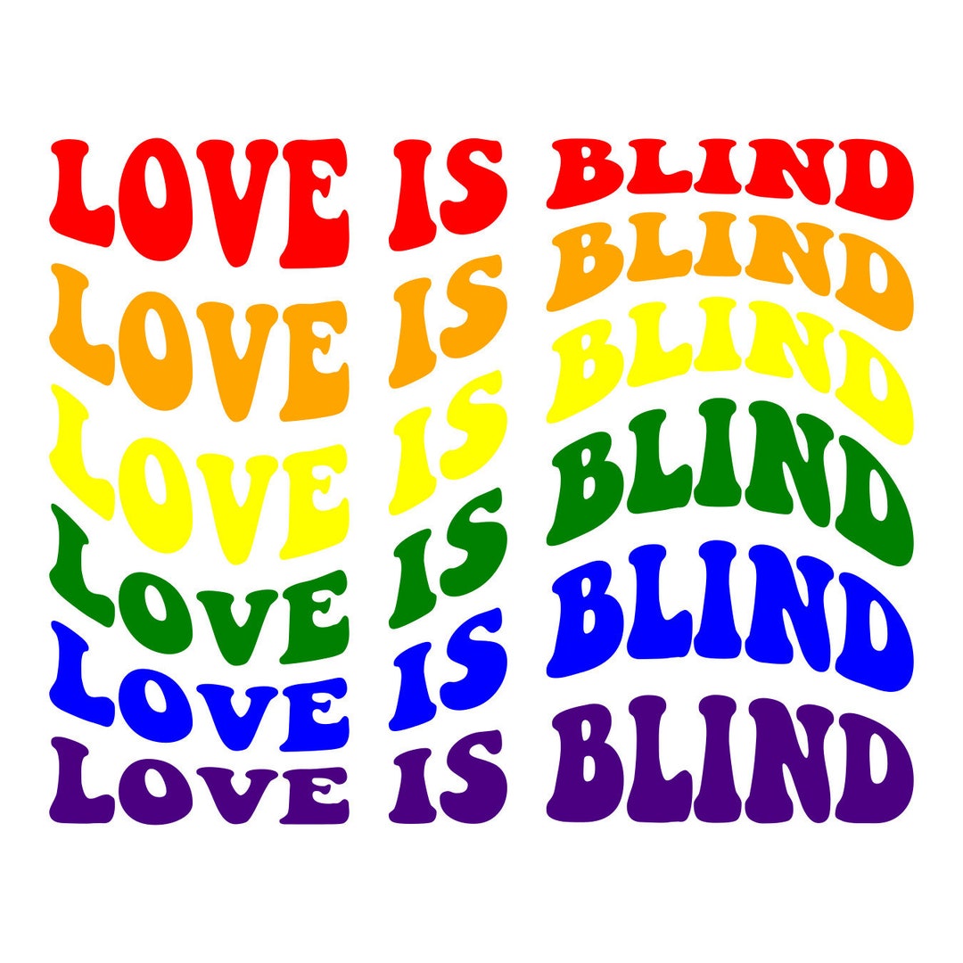 Love is Blind Decal - Etsy