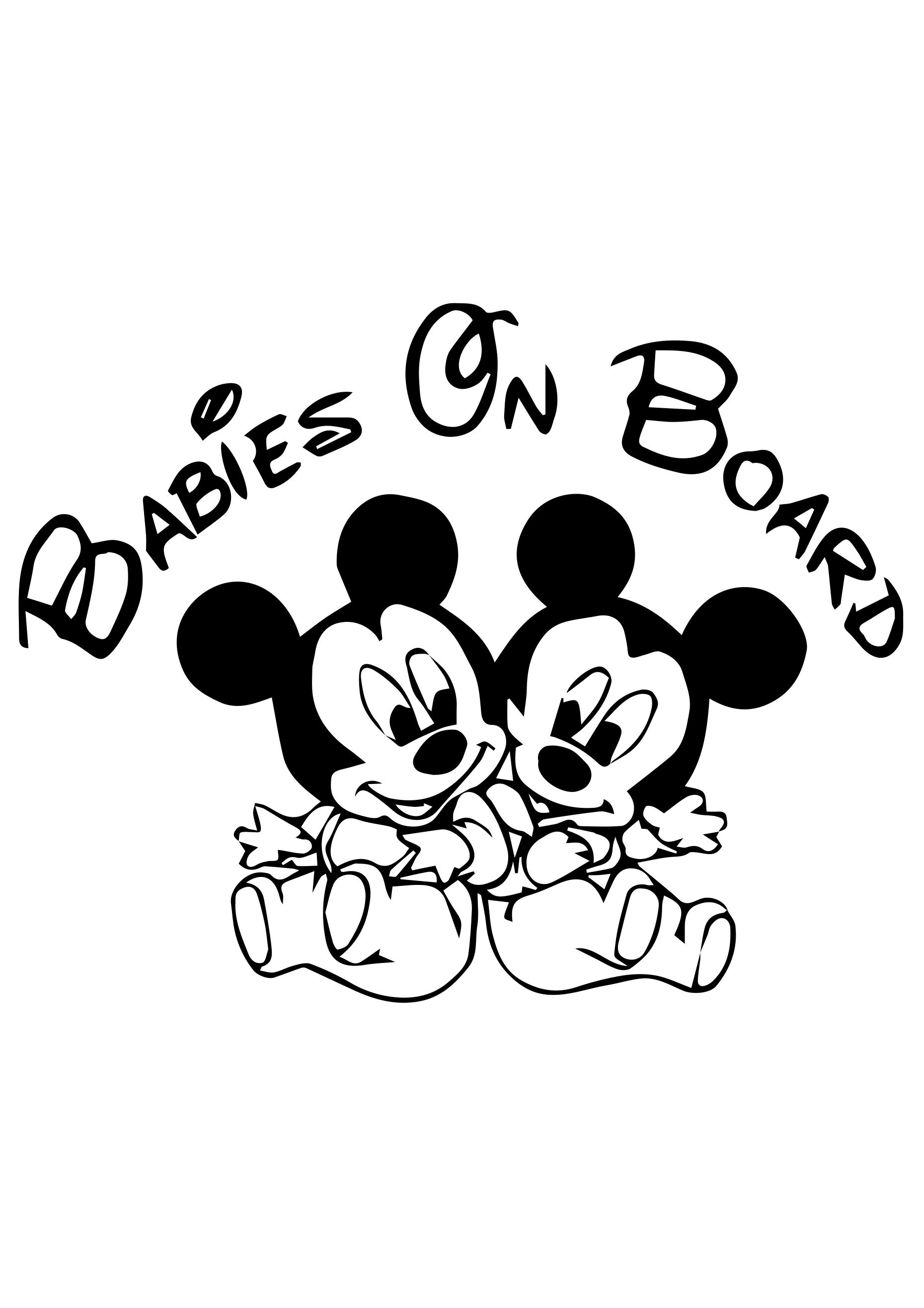 Disney Baby on Board Decals multiple - Etsy