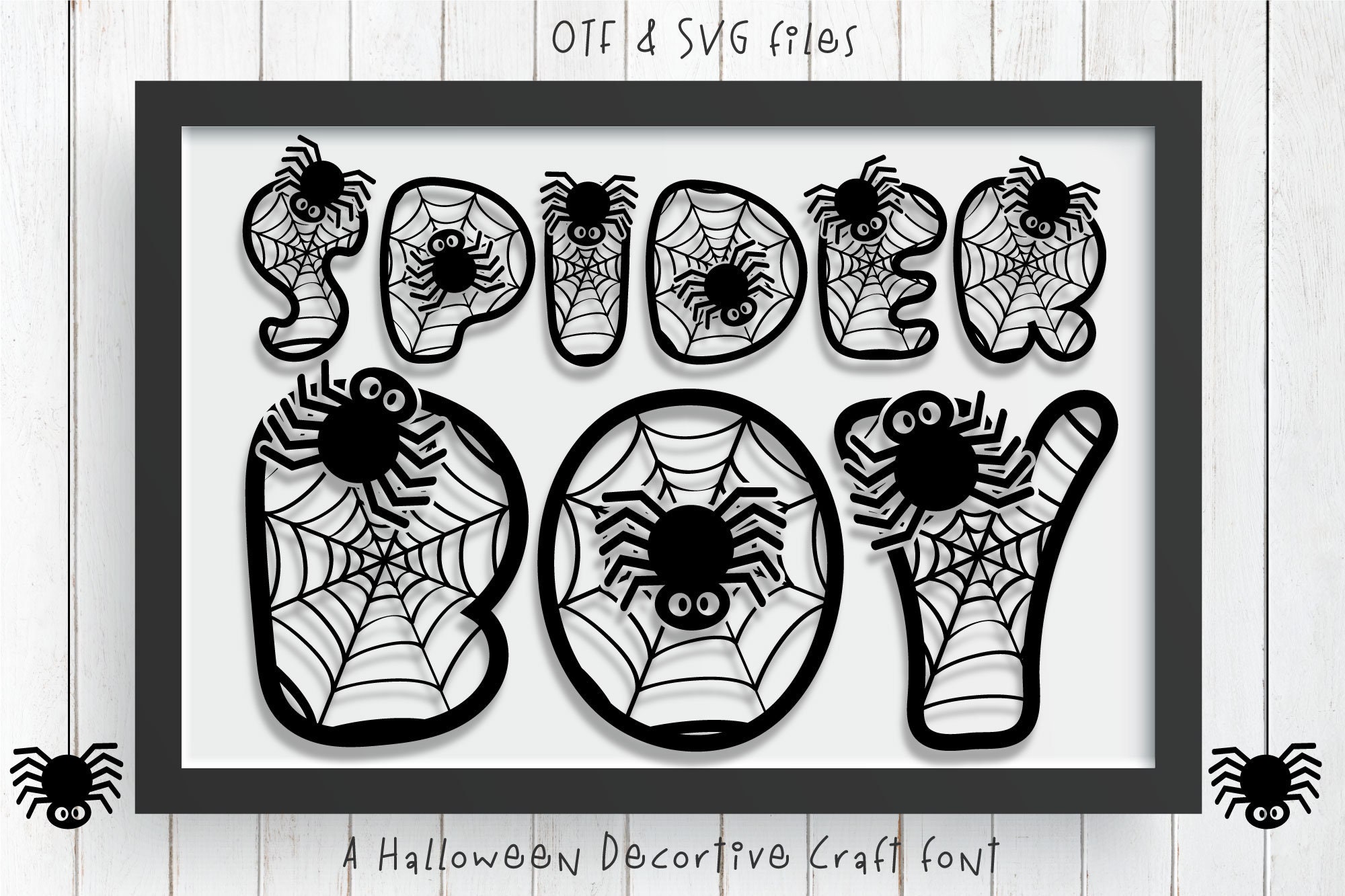 Spider Boy Font, Spider Alphabet SVG, Spider Letters, Spider Halloween ...