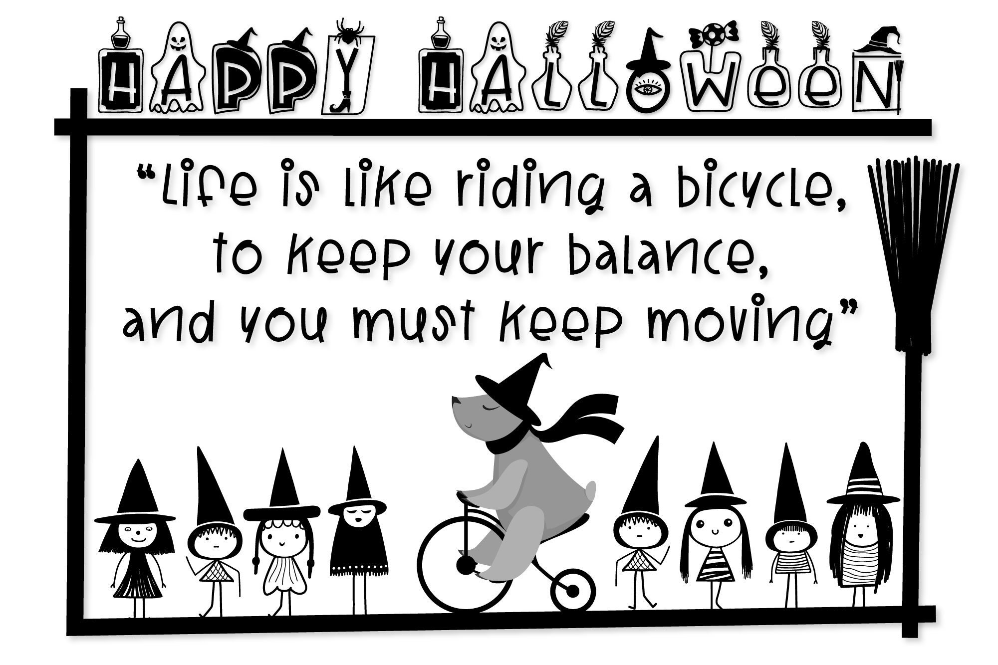 Kids Halloween Font, Witchy Doodle Font, Witch Letters Svg, Doodle ...
