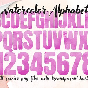 Colorful Watercolor Alphabet SVG | Hand Painted Letters | Artistic ABC ...