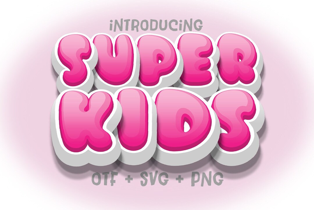 Kid-friendly Bubble Alphabet - Fun & Playful Letters - Etsy