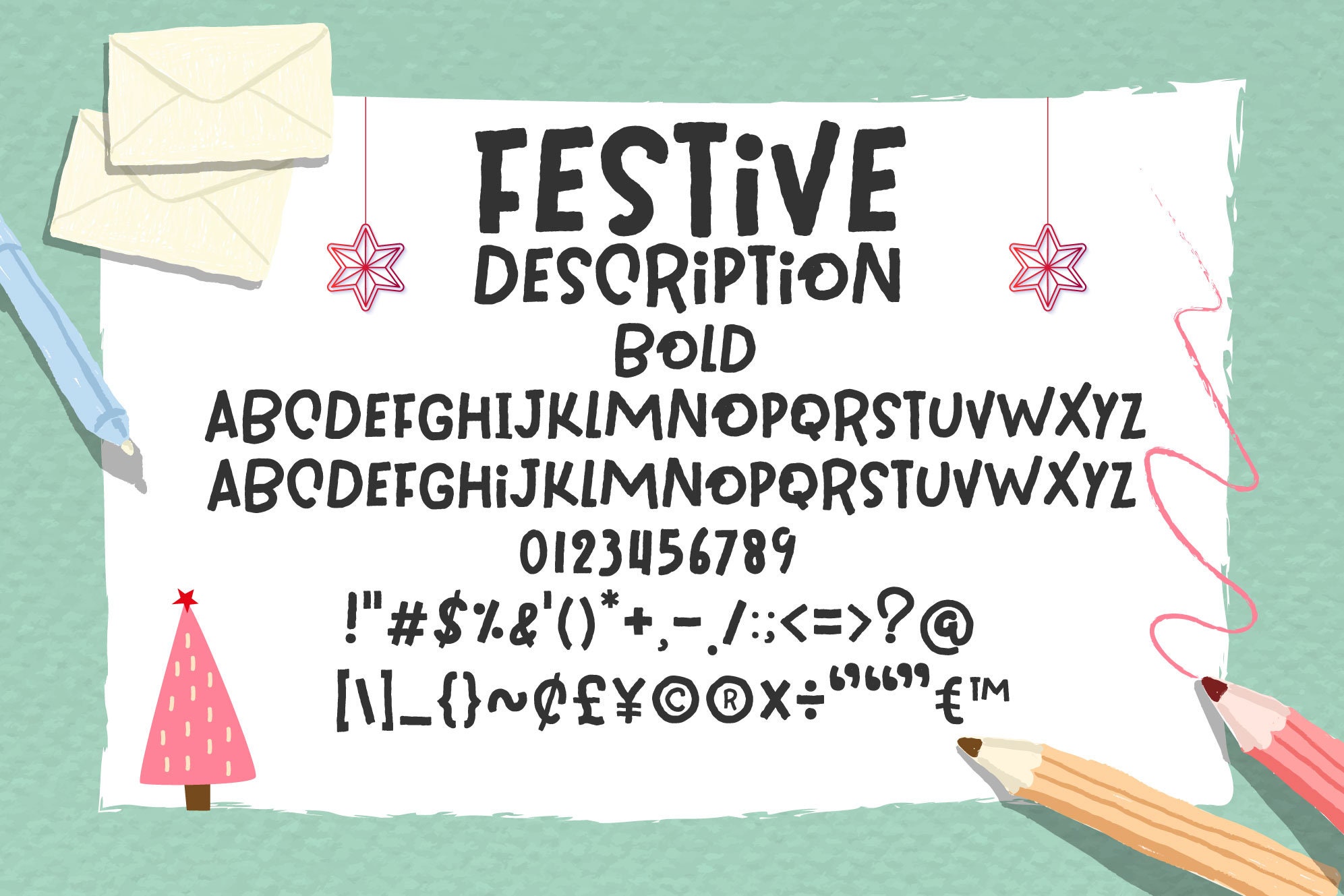 Script Font Hand Written Font Festive Font Cute Font - Etsy