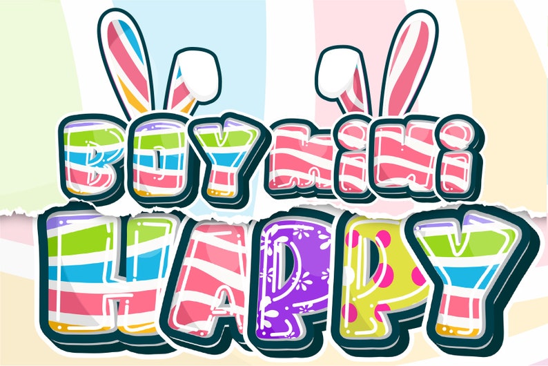 Bunny Font, Bunny Alphabet, Candy Font, Cute Font, Lovey Font, Kids ...