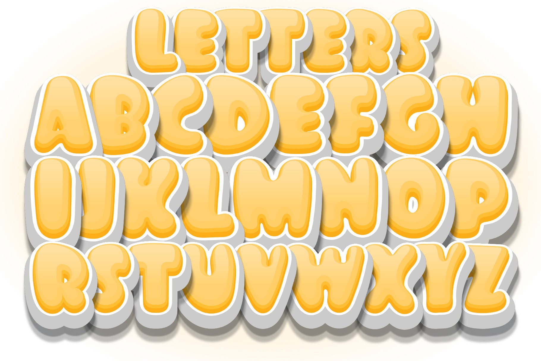 Kids Bubble Font SVG | Alphabet Clipart | Fun Bubble Letters | Creative ...