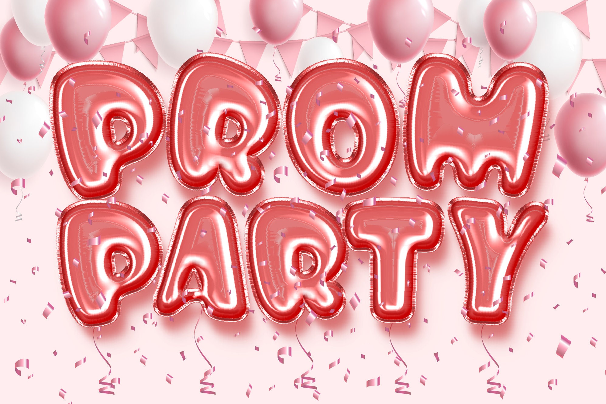 Love Balloon Font: Kids Birthday Party PNG (digital Download) - Etsy