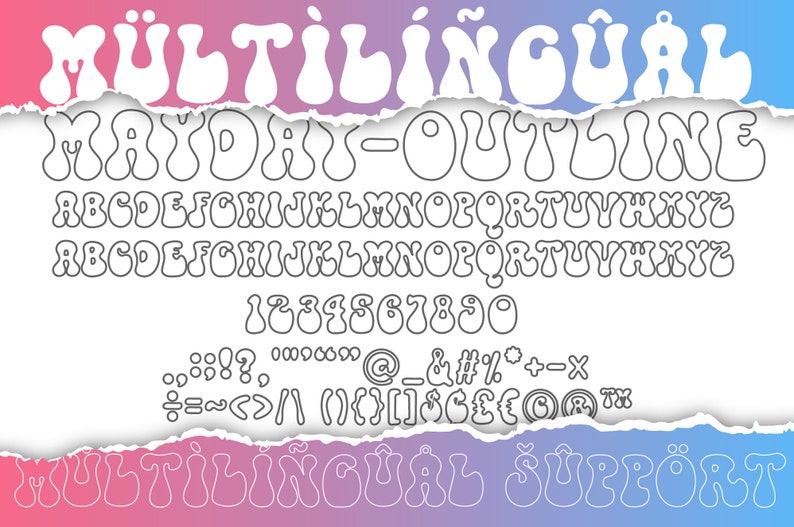 Groovy Fonts Mayday Fonts Retro Fonts Vintage Fonts Fresh - Etsy