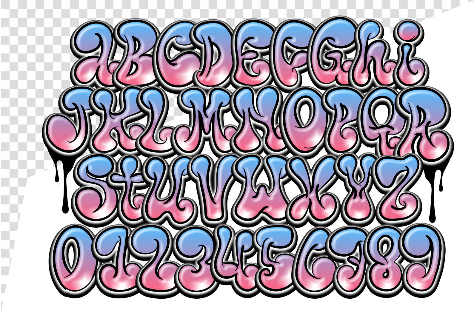 Graffiti Alphabet, Graffiti Letters, Bestseller Font, Graffiti Letters ...