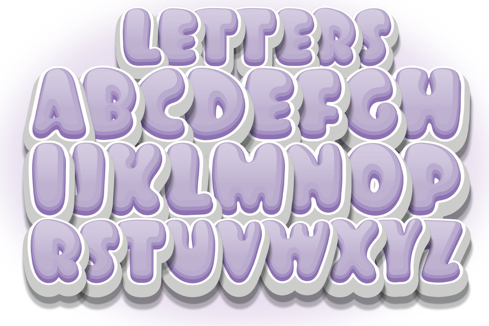 Creative Bubble Font SVG Fun Alphabet for Kids Playful Bubble Letters ...