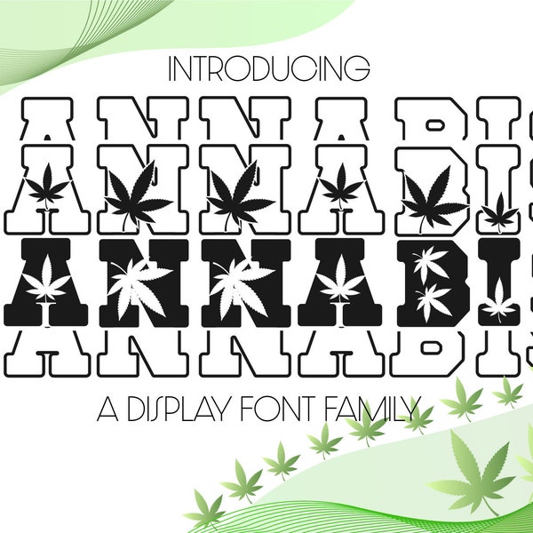 Weed Fonts - Etsy