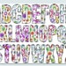 Daiy Fonts Daisy Alphabet Daisy Flower Letters Flower - Etsy