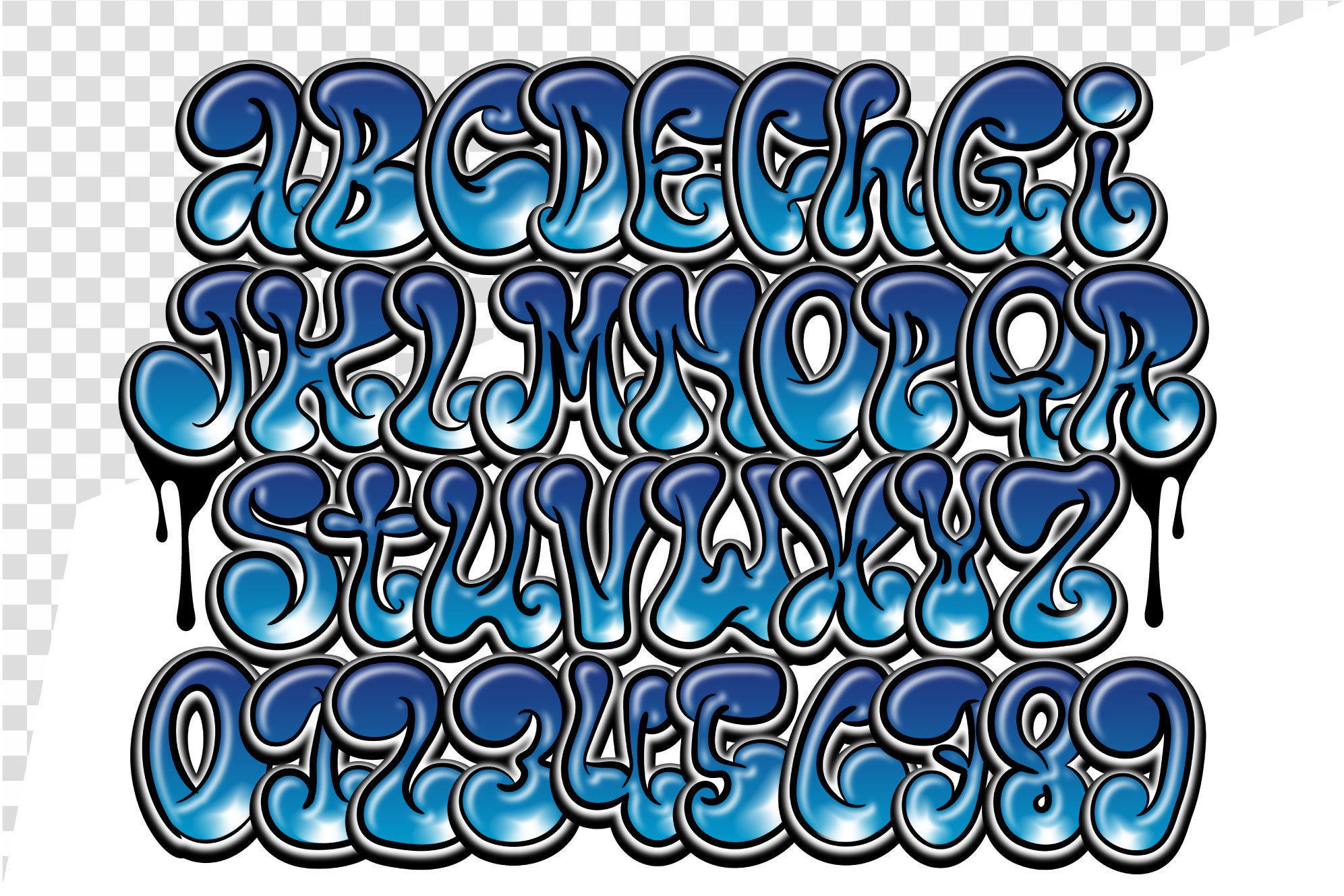Graffiti Alphabet, Graffiti Letters, Bestseller Font, Graffiti Letters ...