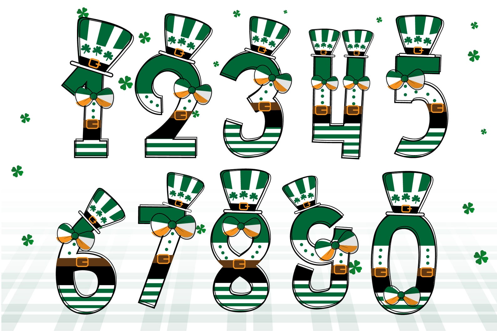 Irish Alphabet PNG - Colorful St. Patrick's Day Alphabet Doodles for ...