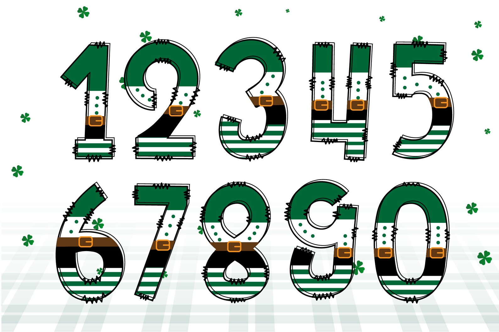 Irish Alphabet PNG - Colorful St. Patrick's Day Alphabet Doodles for ...