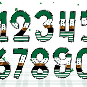 Irish Alphabet PNG - Colorful St. Patrick's Day Alphabet Doodles for ...