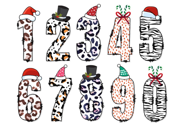 Leopard Print Alphabet | Festive Holiday Font | Christmas Cheetah ...