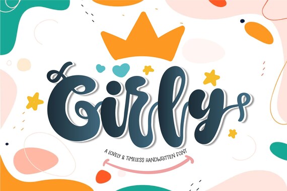 Girly Font Script Font Modern Script Font Lovely Fonts - Etsy