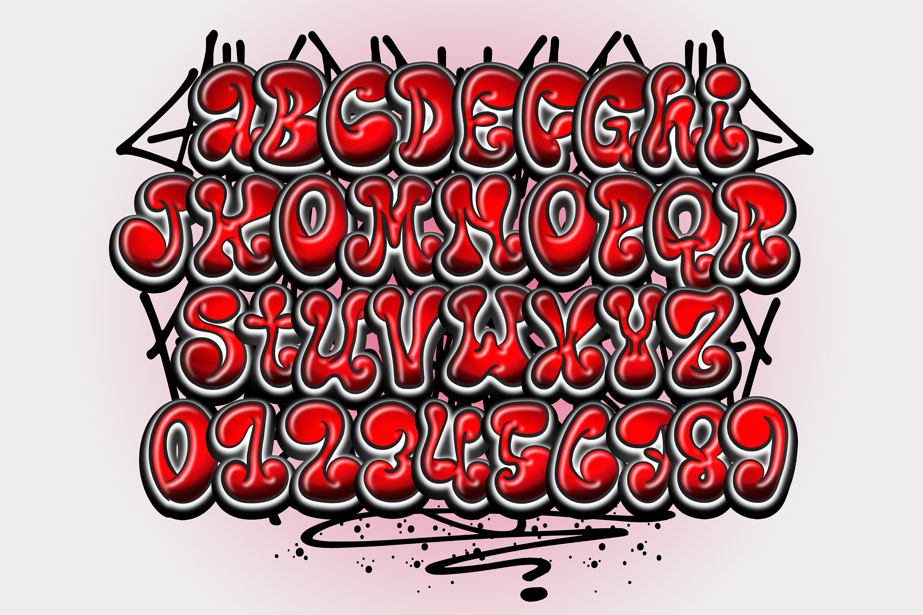 Girly Graffiti Letters