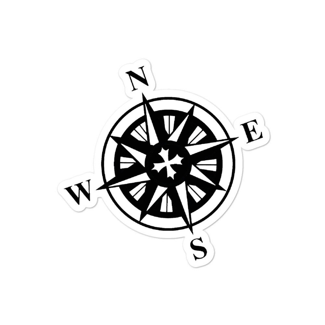 Compass Sticker Travel Sticker Adventure Explore Sticker | Etsy