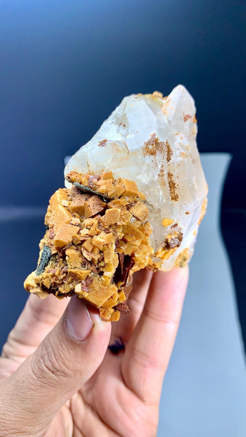 Rare Barite With Siderites and Quartz Combination Specimen - 215 Gram ...