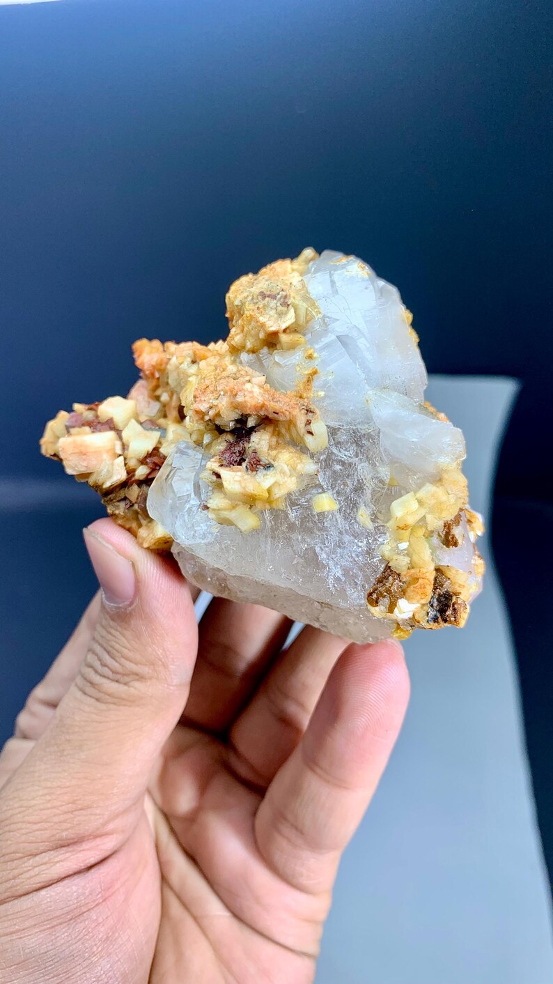 Rare Barite With Siderites and Quartz Combination Specimen - 215 Gram ...