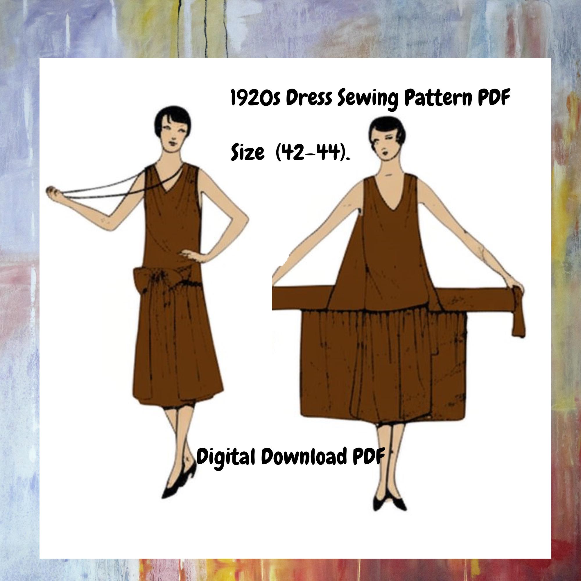 1920s Dress Sewing Pattern PDF – 