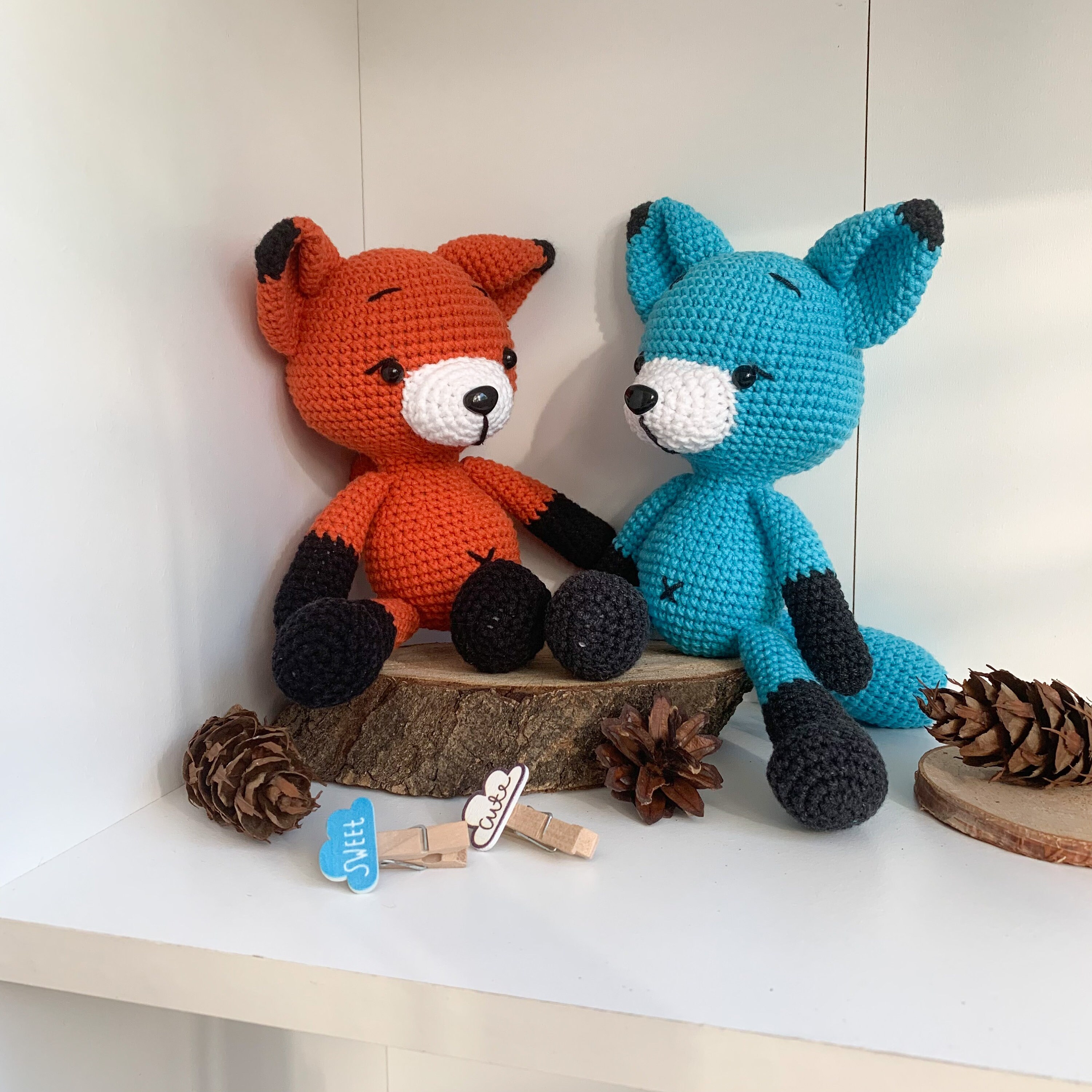 Blue Toy Fox - Etsy