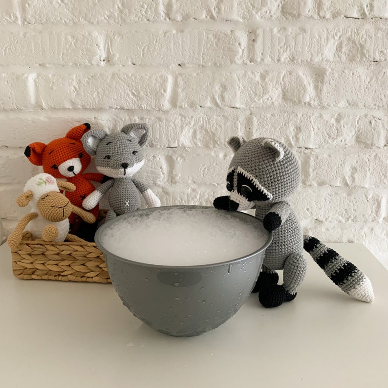 Raccoon Plush Toy Realistic Crochet Animal Woodland Animals - Etsy