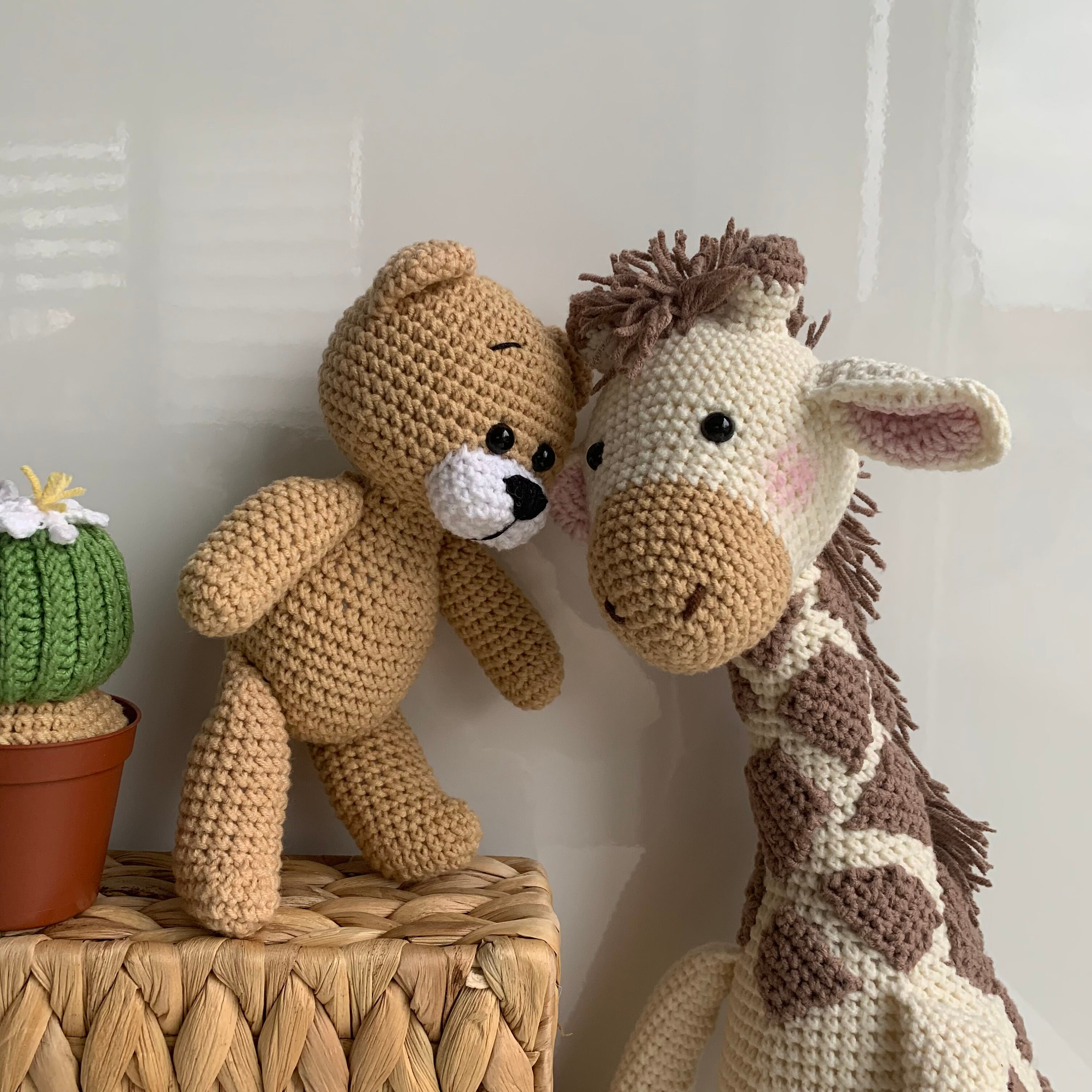 Teddy Bear Toy Gray brown teddy bear Cute handmade crochet | Etsy