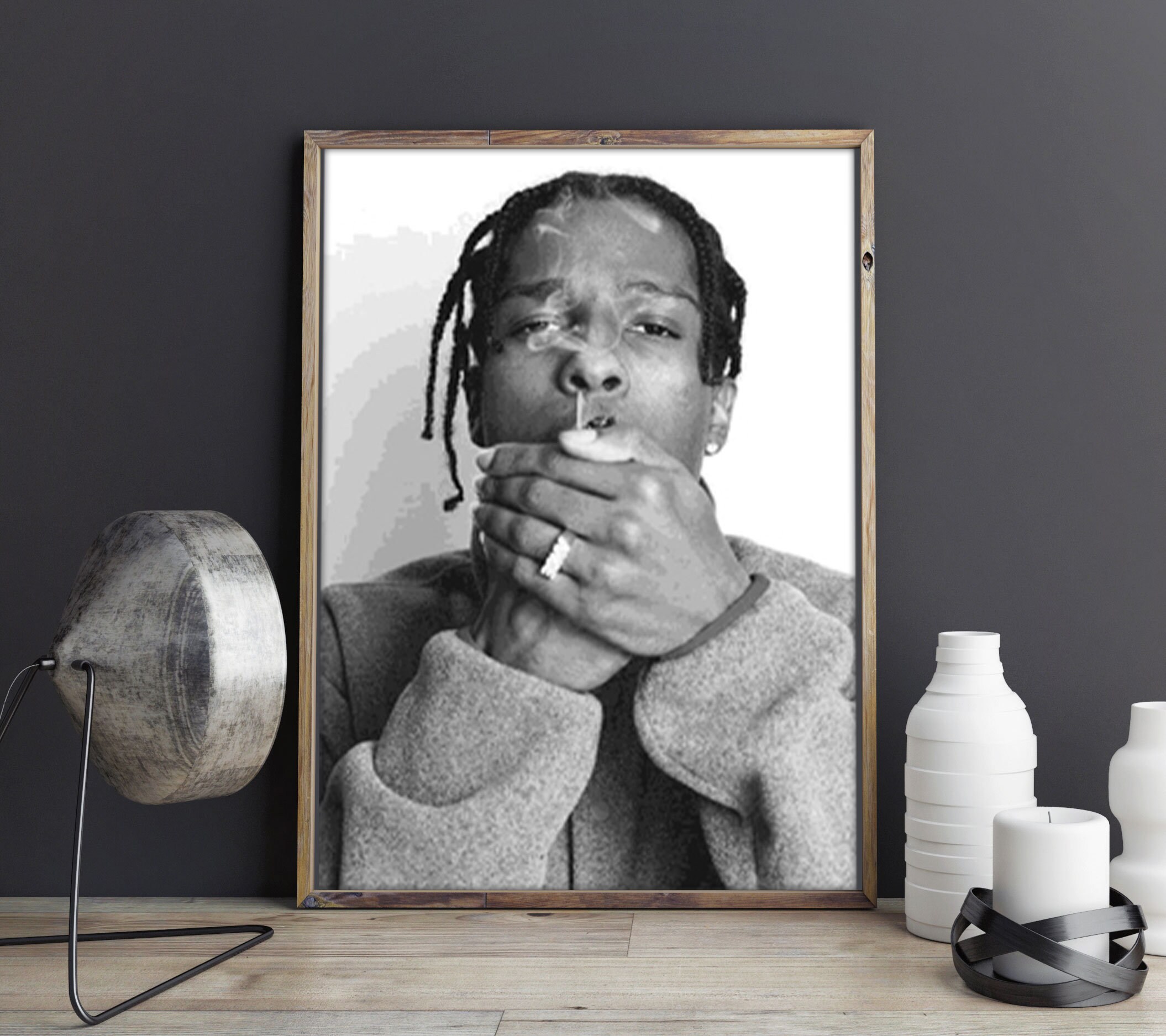 Asap Rocky Print Poster ArtWork Wall Art Custom Art Print | Etsy