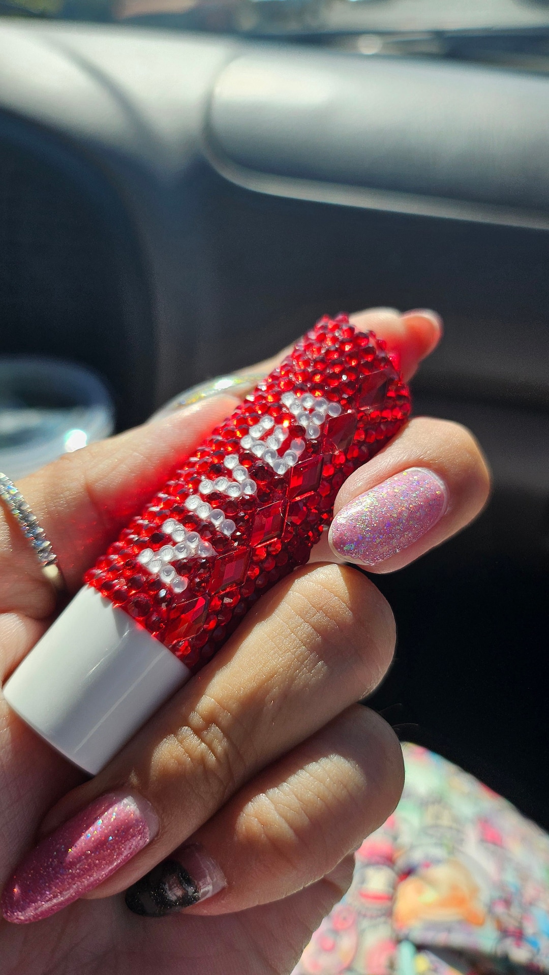 Bedazzled Nivea Lip Balm • Bling Rhinestone Lip Balm • Strawberry • Red ...