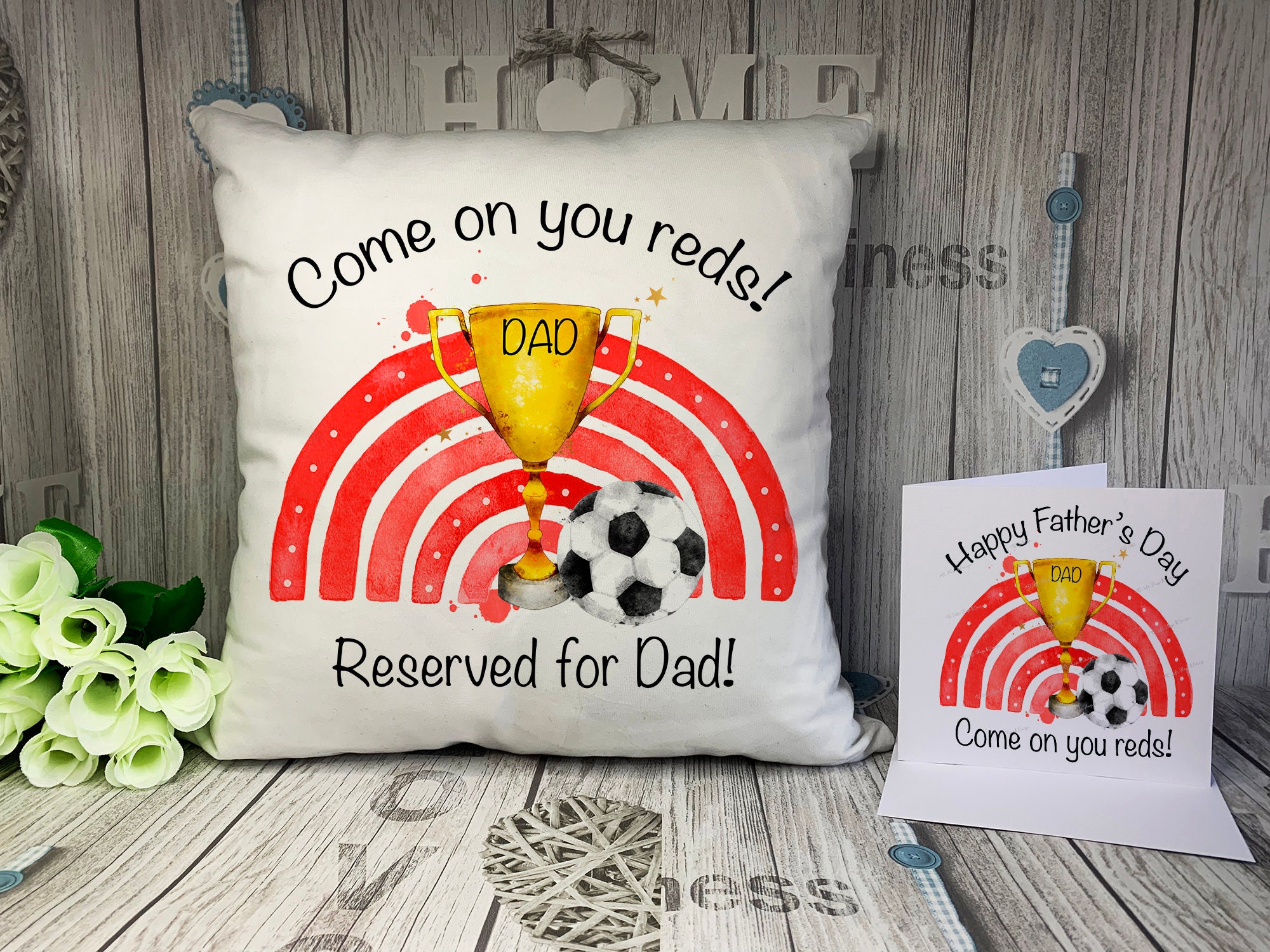 Football Cushion Personalised Soccer Pillow Rainbow Cushion - Etsy UK