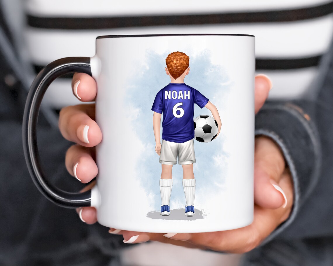 Personalised Football Mug, Soccer Cup, Football Drinkware, Football ...