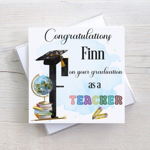 Teacher Graduation Card, Congratulations on Graduation as a Qualified ...