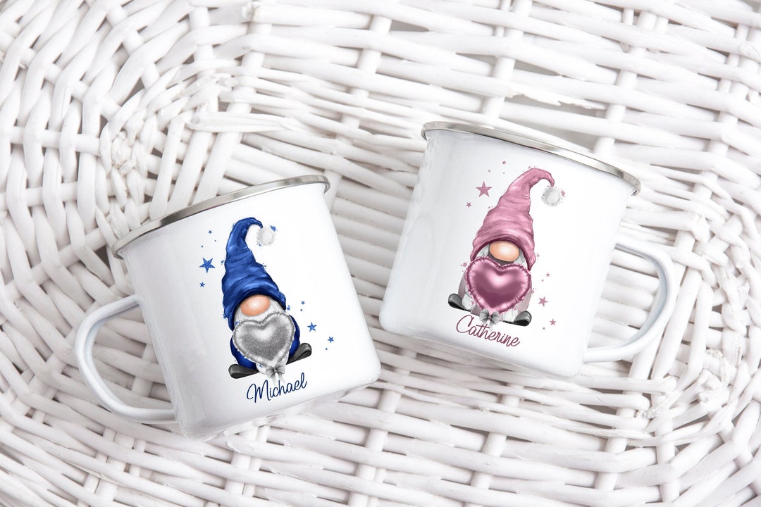 Personalised Gonk Mug, Hot Chocolate Mug, Christmas Eve Tin Mug ...